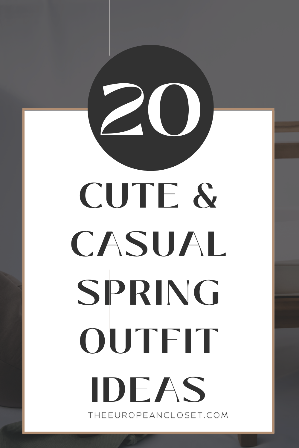 20 Cute Casual Spring Outfits To Try Today | The European Closet