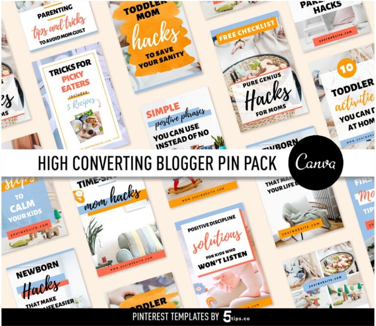 20 Amazing Pinterest Templates For Bloggers | The European Closet