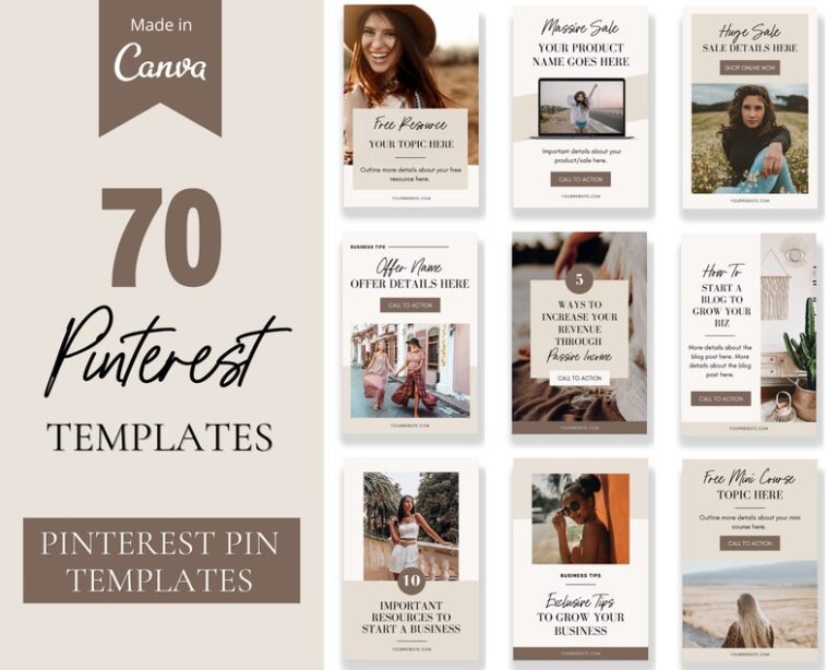 20 Amazing Pinterest Templates For Bloggers | The European Closet