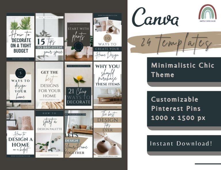 20 Amazing Pinterest Templates For Bloggers | The European Closet