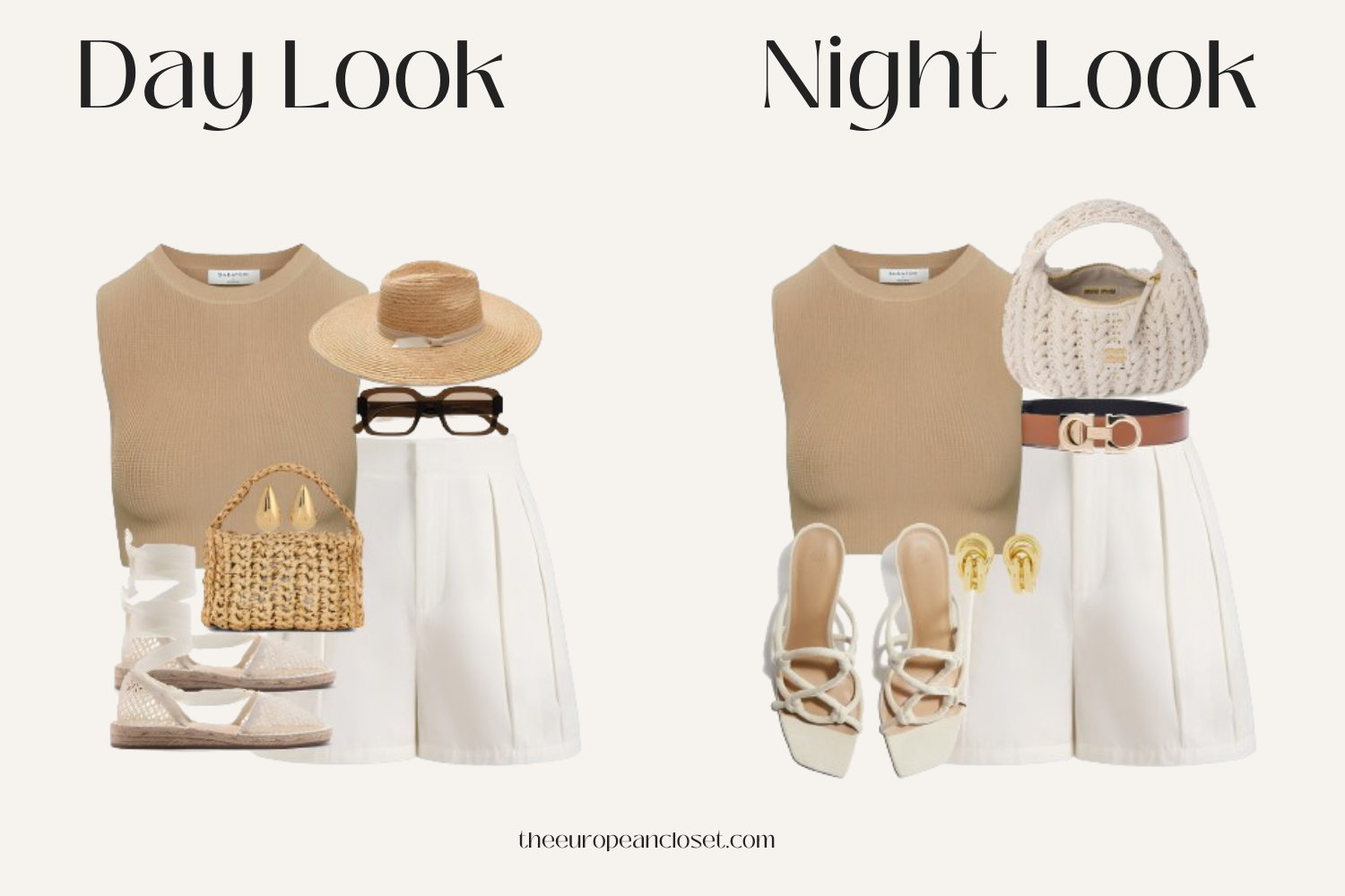 4 Day To Night Summer Outfits You'll Love | The European Closet